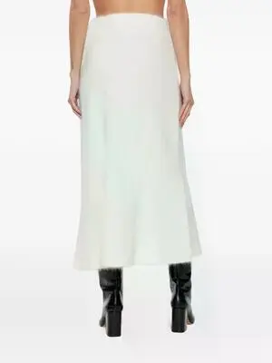 LISA YANG Brushed A-line Midi Skirt - Neutrals
