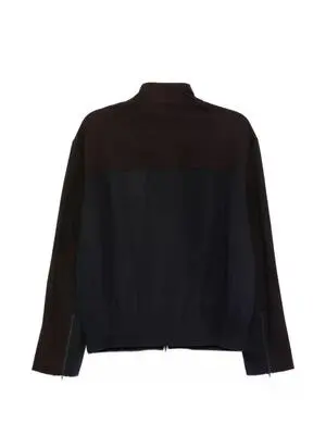 CROQUIS Panelled Jacket With Striped Sleeves