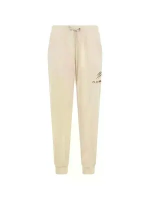 PLEIN SPORT Ribbed Drawstring Trousers - Neutrals