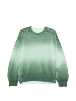CROQUIS Gradient-effect Sweater - Green