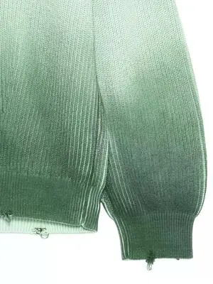 CROQUIS Gradient-effect Sweater - Green