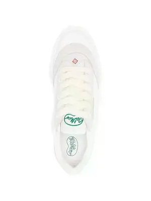 Casablanca Panelled Round Toe Lace-up Sneakers