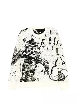 CROQUIS Printed Sweater - Neutrals