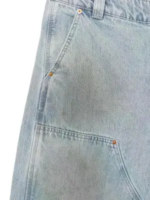 CROQUIS Stone-washed Denim Jeans With Paint Splatter Detail
