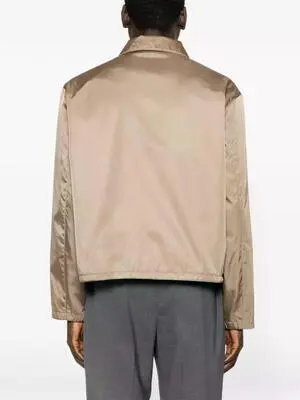 Prada Re-nylon Zip-up Blouson Jacket - Neutrals