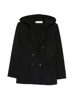 IRO PARIS Hooded Double-breasted Coat