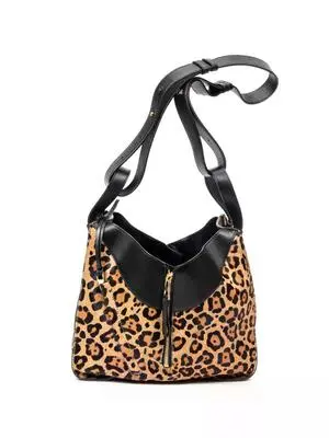 Loewe Hammock Leopard-pattern Small Shoulder Bag - Brown