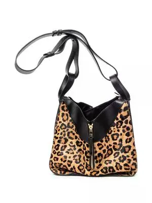 Loewe Hammock Leopard-pattern Small Shoulder Bag - Brown