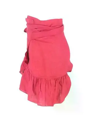 ISABEL MARANT VINTAGE Ruffled Wrap Mini Skirt - Red