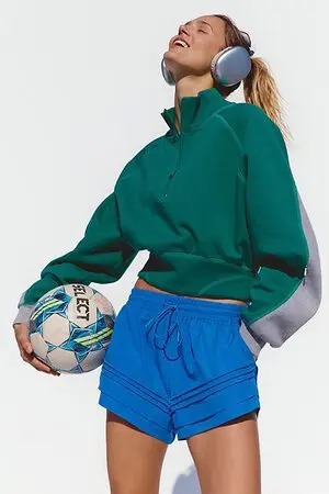 Free People Out Of The Park Pullover - Green Combo