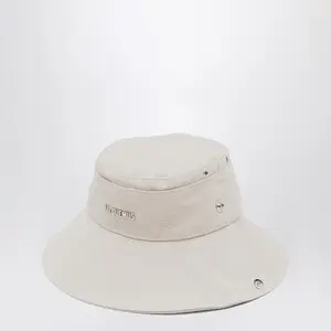 Jacquemus Canvas Bucket Hat - White