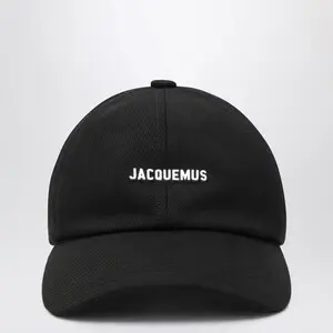 Jacquemus Baseball Cap With Logo - Black