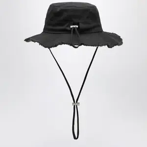 Jacquemus Le Bob Artichaut Cotton Bucket Hat - Black