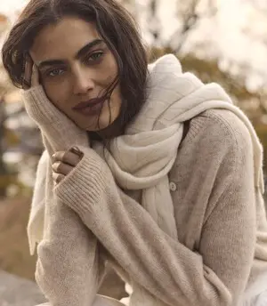 DÔEN Petra Cardigan - Hazelnut Creme