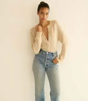 DÔEN Petra Cardigan - Hazelnut Creme