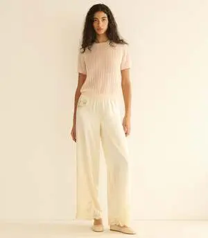DÔEN Monica Pointelle Sweater - Parfait