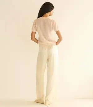 DÔEN Monica Pointelle Sweater - Parfait