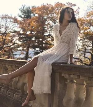 DÔEN Clemencia Organic Cotton Voile Dress - Salt
