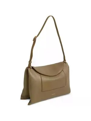 WANDLER Penelope Leather Shoulder Bag - Green