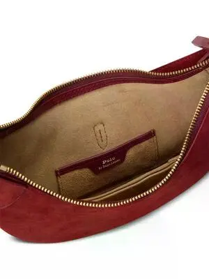 Polo Ralph Lauren Polo Id Suede Mini Shoulder Bag - Red