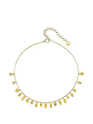 Shay Yellow Sapphire And Citrine Drop Necklace