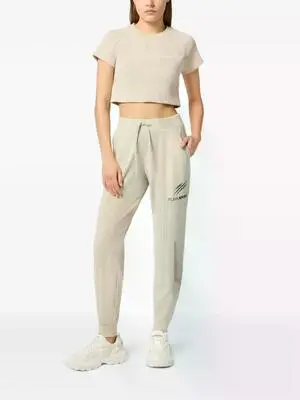 PLEIN SPORT Ribbed Drawstring Trousers