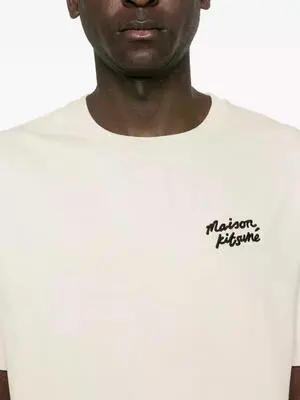 Maison Kitsuné Embroidered-logo T-shirt