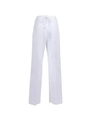 Aspesi High-waisted Lace-up Trousers