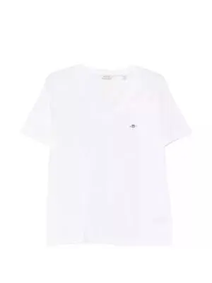 Gant V-neck Logo T-shirt