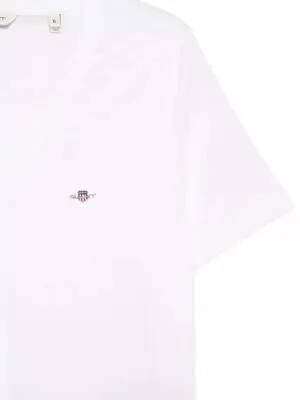 Gant V-neck Logo T-shirt