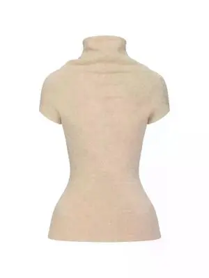 Rick Owens Sl Crater Roll-neck Knitted Top
