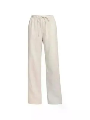 REFORMATION Olina Drawstring Trousers - Neutrals