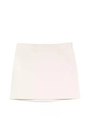 Patrizia Pepe Patch-pocket Mini Skirt - Neutrals