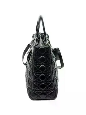 Dior Lady Large Tote Bag - Black