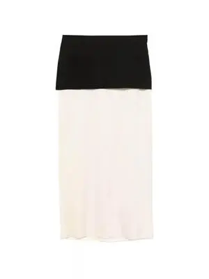 Patrizia Pepe Colour-block Midi Skirt