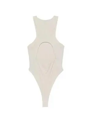 Patrizia Pepe Mesh-panel Tank Top Bodysuit