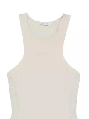 Patrizia Pepe Mesh-panel Tank Top Bodysuit