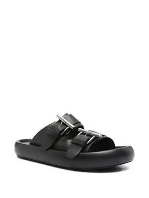 Alexander McQueen Buckle-detail Leather Sandals