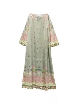 PIERRE-LOUIS MASCIA Floral-print Maxi Dress - Green