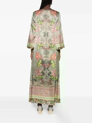 PIERRE-LOUIS MASCIA Floral-print Maxi Dress - Green