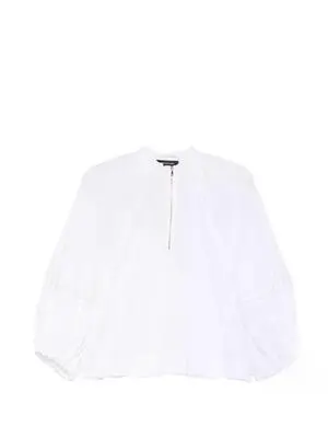 Fabiana Filippi Balloon-sleeve Zip Blouse - White