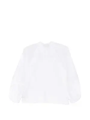 Fabiana Filippi Balloon-sleeve Zip Blouse - White