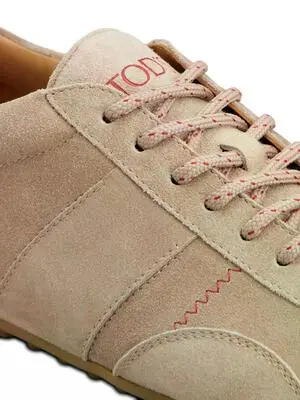 TOD'S Logo-detail Lace-up Sneakers - Neutrals