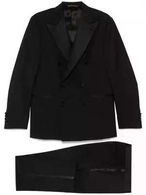 Canali Satin-trim Suit