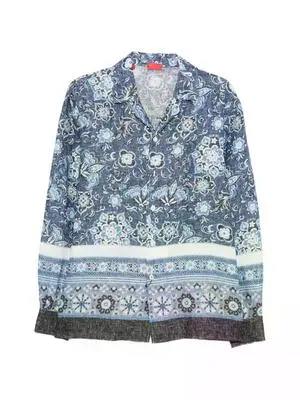 Isaia Floral-pattern Shirt