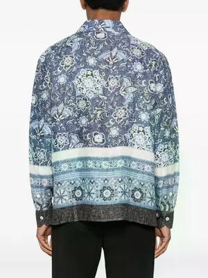 Isaia Floral-pattern Shirt