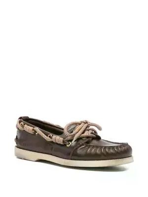 GOLDEN GOOSE Cruise Loafers In Glossy Dark Leather - Brown