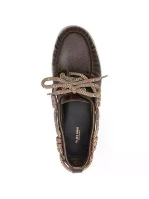 GOLDEN GOOSE Cruise Loafers In Glossy Dark Leather - Brown
