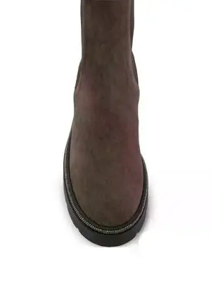 Rene Caovilla Leather Chelsea Boots
