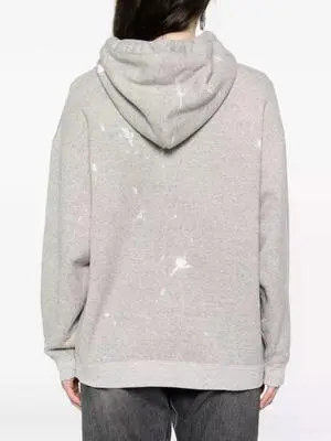 R13 Graphic Print Hoodie - Grey